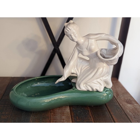 Unknown | Other | Rare Royal Haeger Lady In Thegarden Planter Dish ...